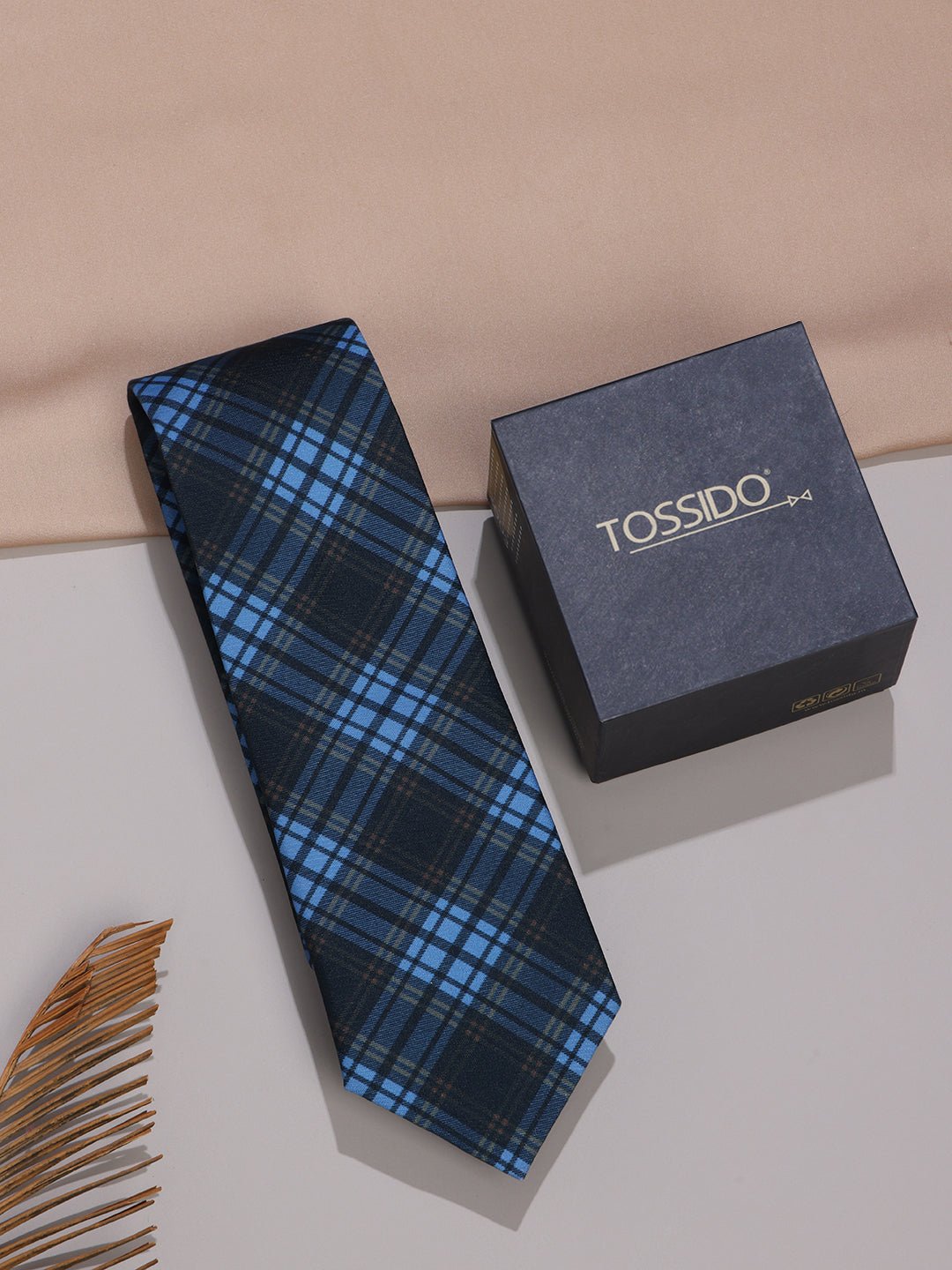 Blue Micro Fiber Necktie