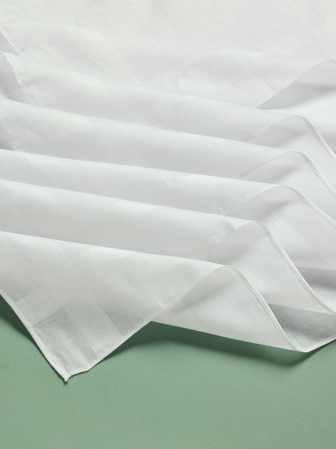 Crisp White Daily Cotton Handkerchief Set