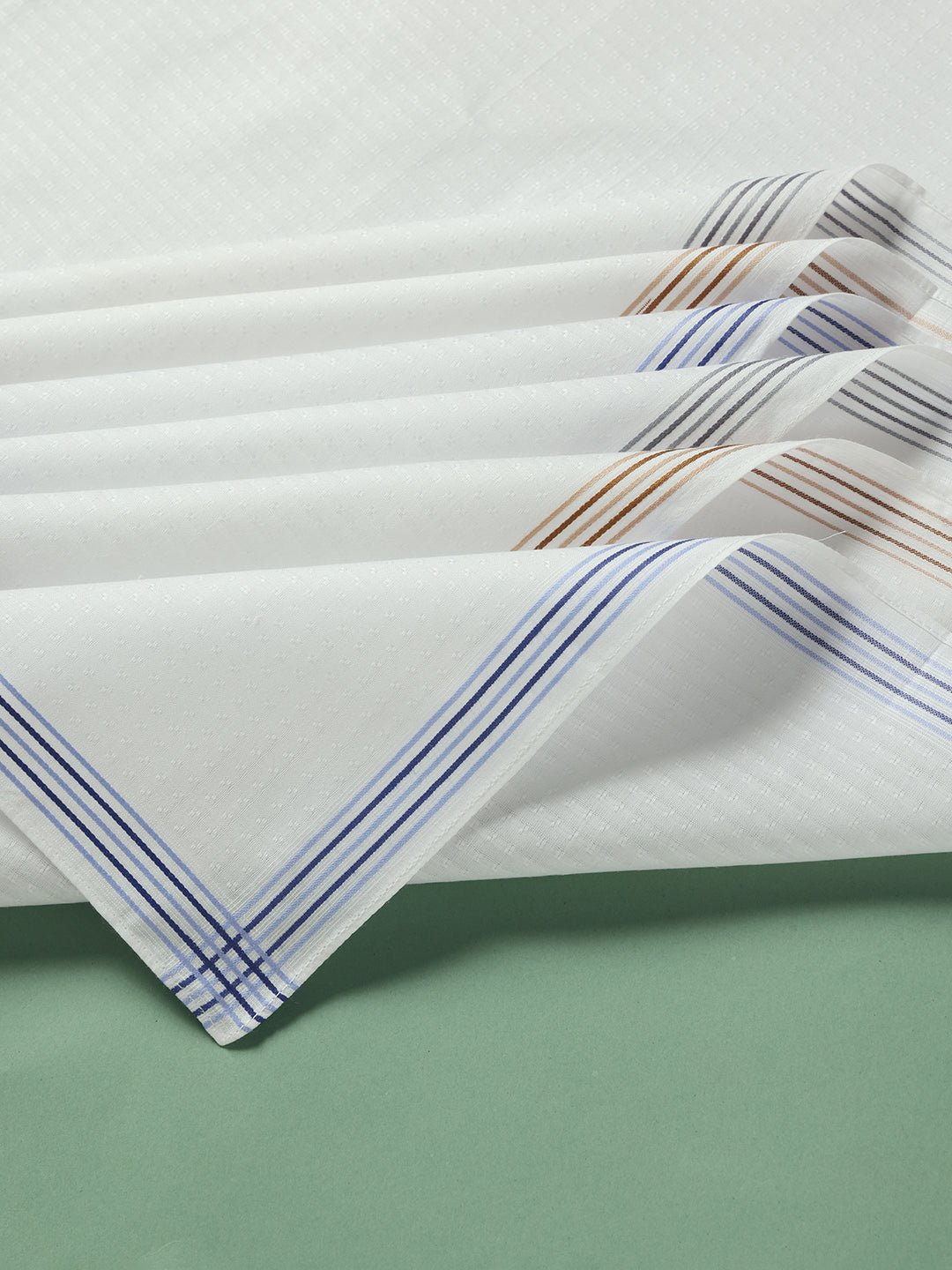 Minimal White Cotton Handkerchief Set